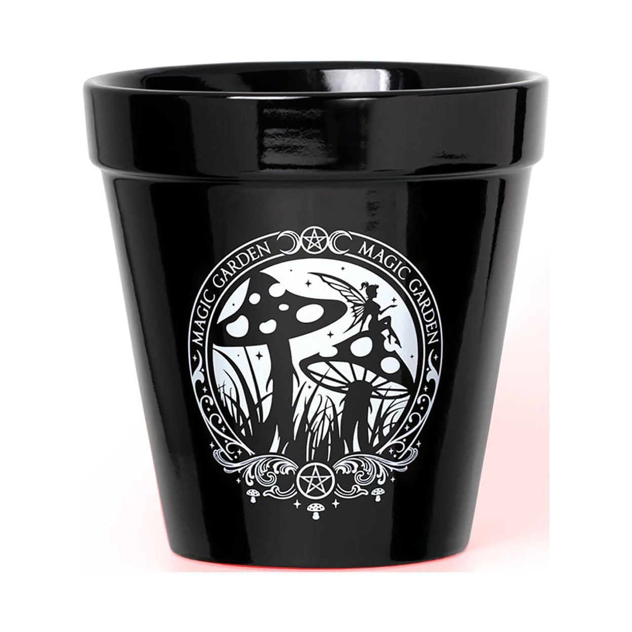 Alchemy Gothic Magic Garden Ceramic Plant Pot - Black - Walmart.com