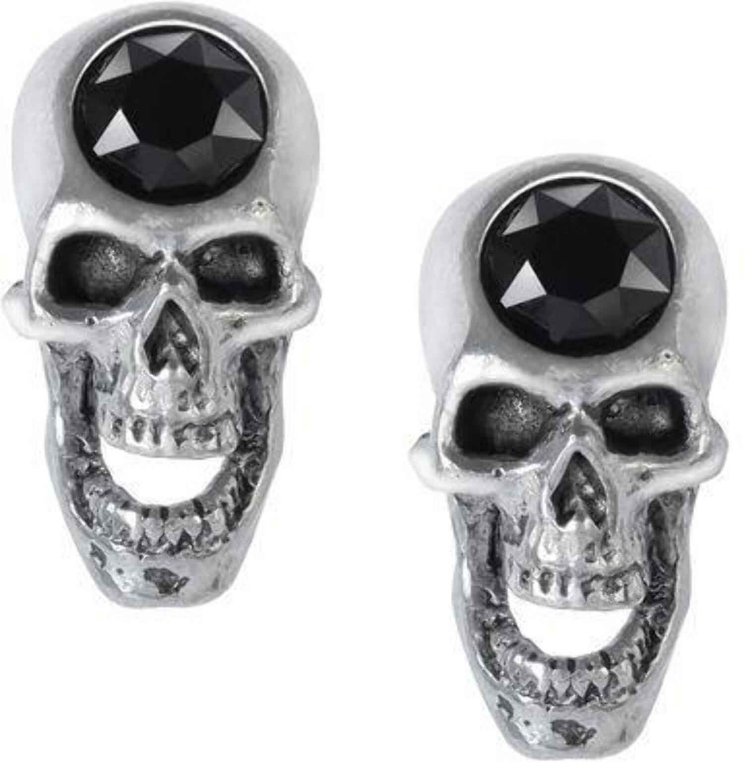 Alchemy Gothic Screaming Skull Studs - Walmart.com