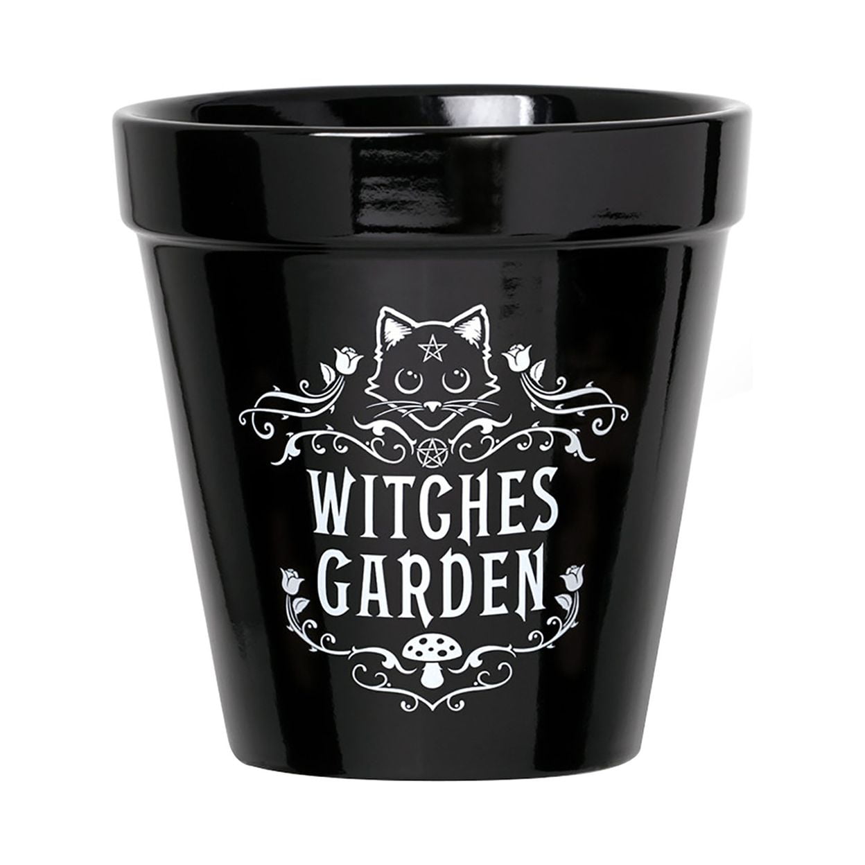 Alchemy Gothic Witches Garden Ceramic Plant Pot - Black - Walmart.com