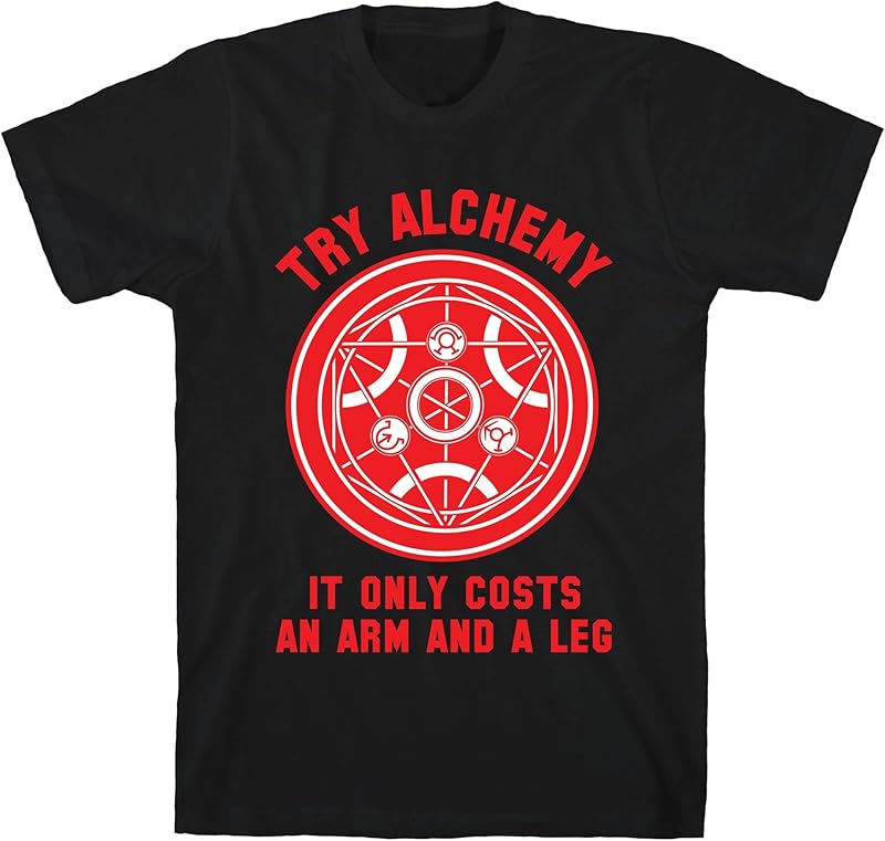 Alchemy It Only Costs an Arm and a Leg Black Men's Cotton Tee - Walmart.com