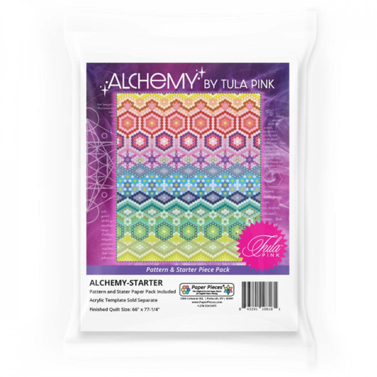 Alchemy Quilt Pattern and Paper Piece Pack Starter Set by Tula Pink ...