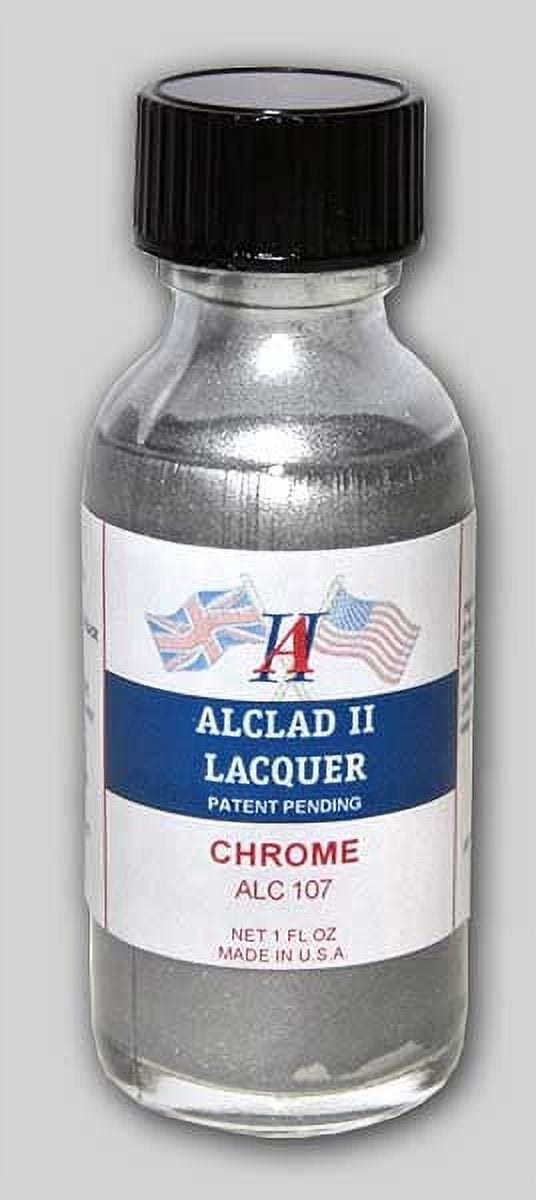 Alclad II Lacquers 107 Chrome 1oz (for Plastic Kits) - Walmart.com
