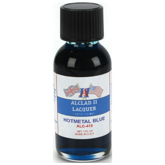 Alclad II Lacquers Hot Metal Blue 1 oz ALC413 Lacquer Primers & Paints ...