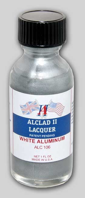 Alclad II Lacquers Light Aluminum 1oz ALC106 Lacquer Primers & Paints ...