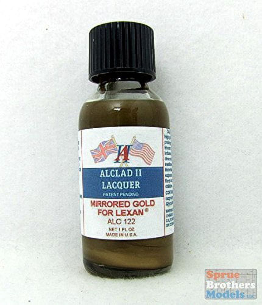 Alclad II Lacquers Mirrored Gold Paint for Lexan 1oz, ALC122 - Walmart.com