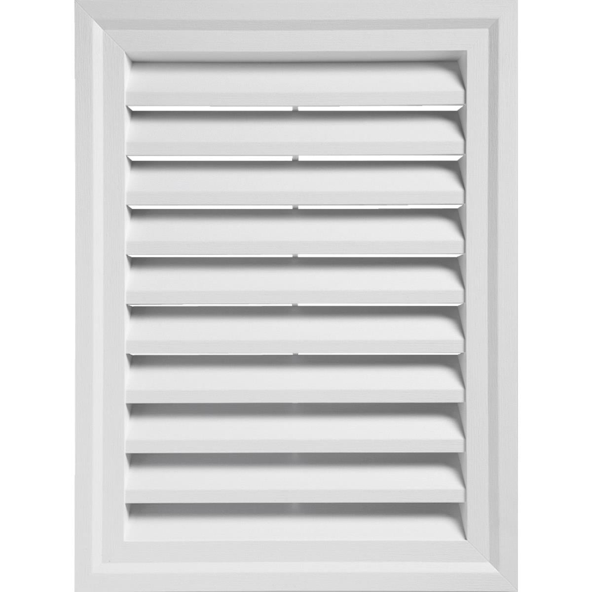 Alcoa Home Exteriors Gable Vent Rectangular Decorative Exterior - White ...