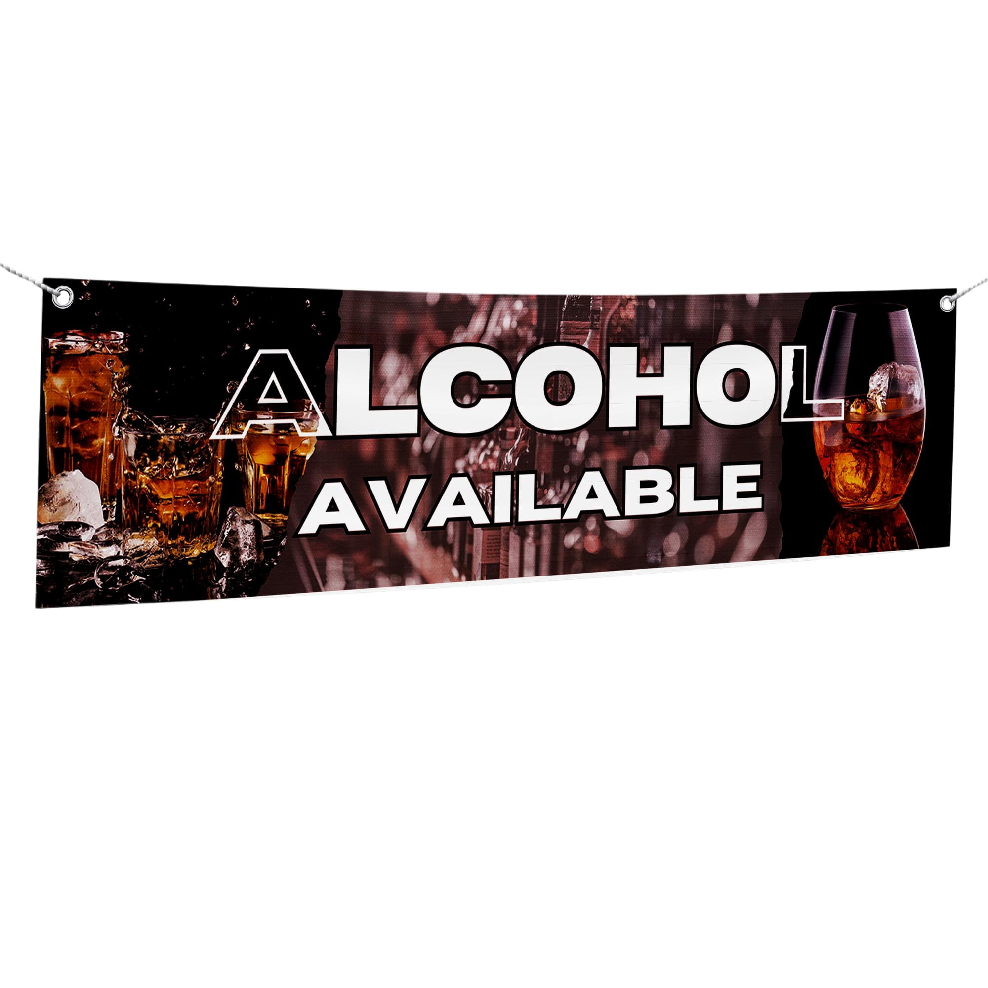 Alcohol Available Large Banners and Signs for Outdoor by ...