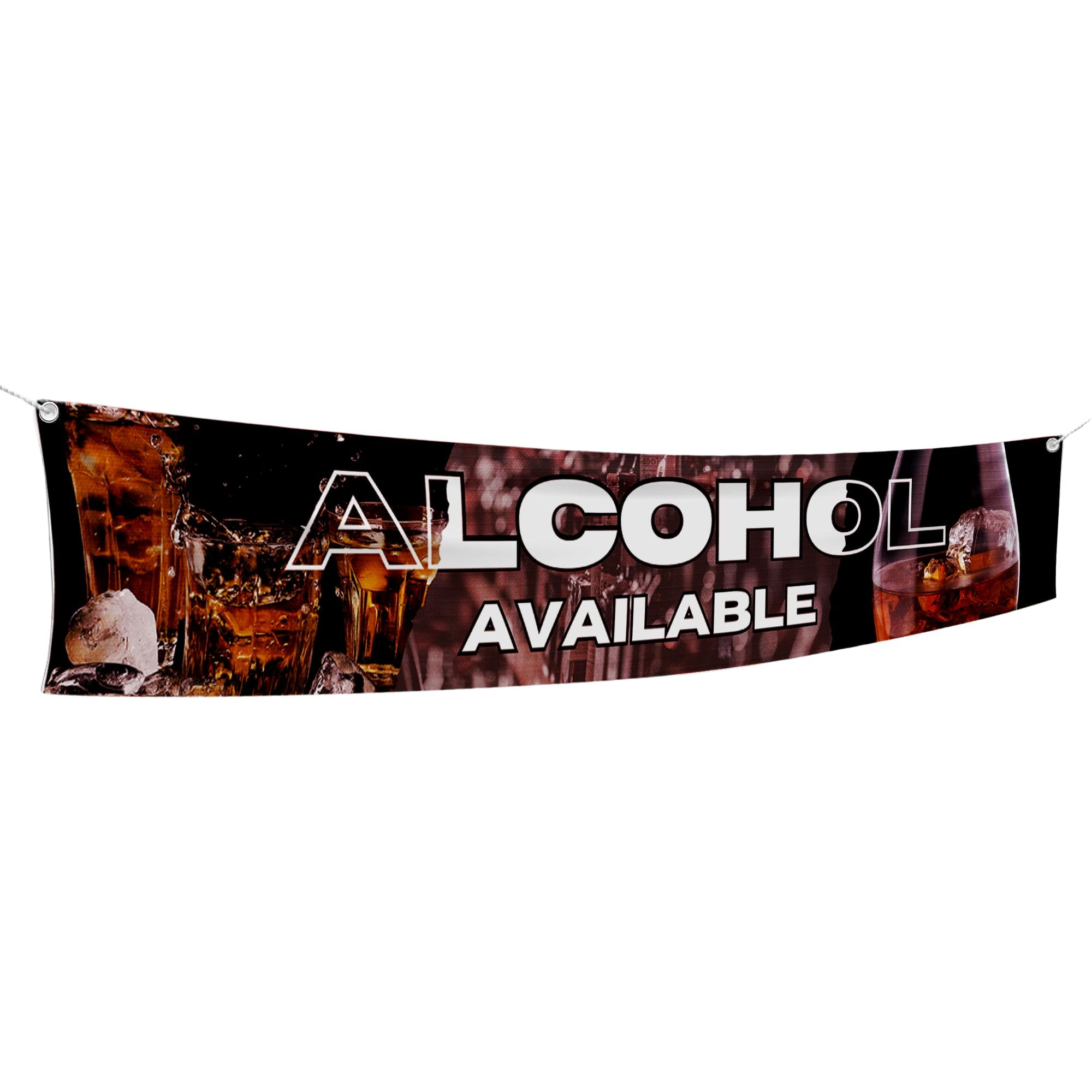 Alcohol Available Large Banners and Signs for Outdoor by ...