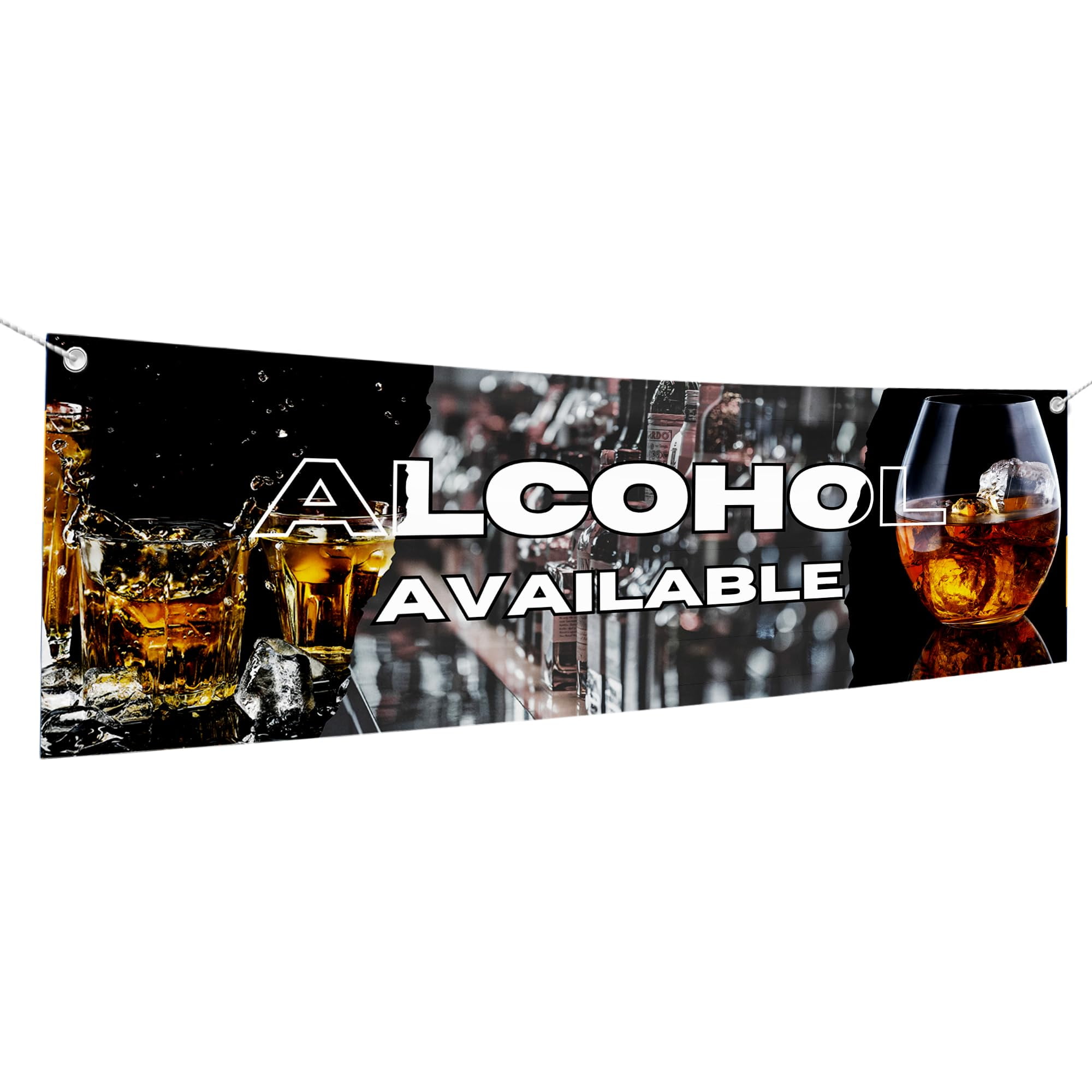 Alcohol Available Large Banners and Signs for Outdoor by ...