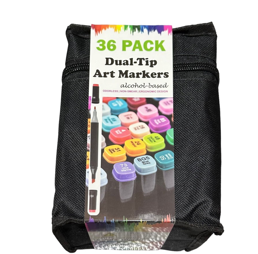 Alcohol Based Dual Tip Permanent Markers Highlighters with Case ...