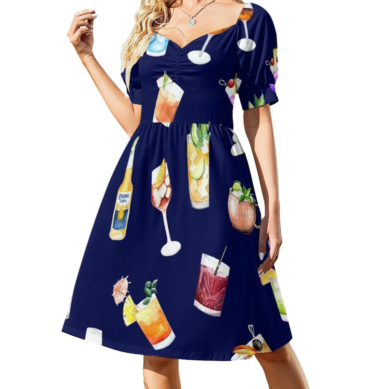 Alcohol Beer Cocktails lover Sleeveless Dress summer outfits for women ...