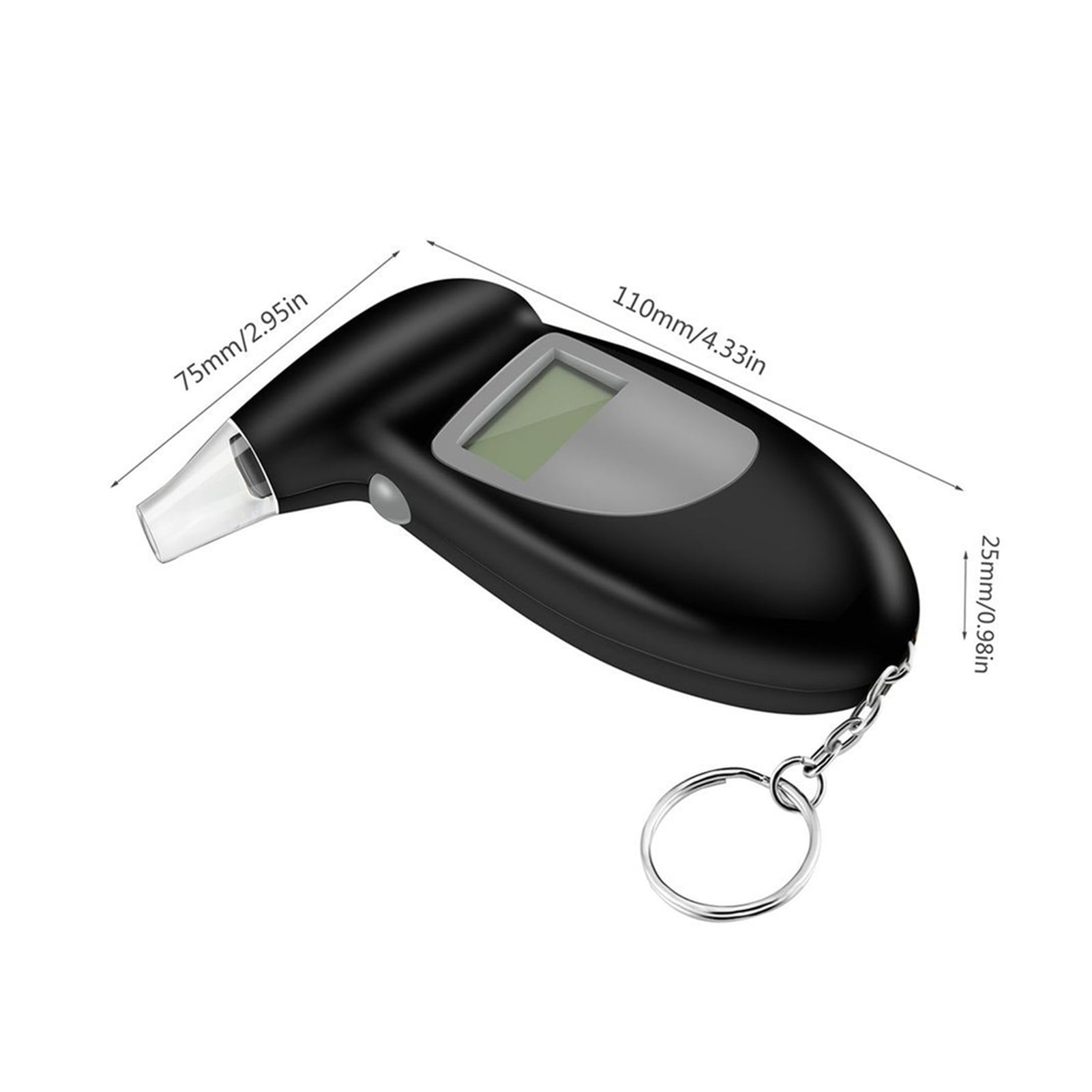 Alcohol Breath Tester Breathalyzer Analyzer Detector Test Keychain ...