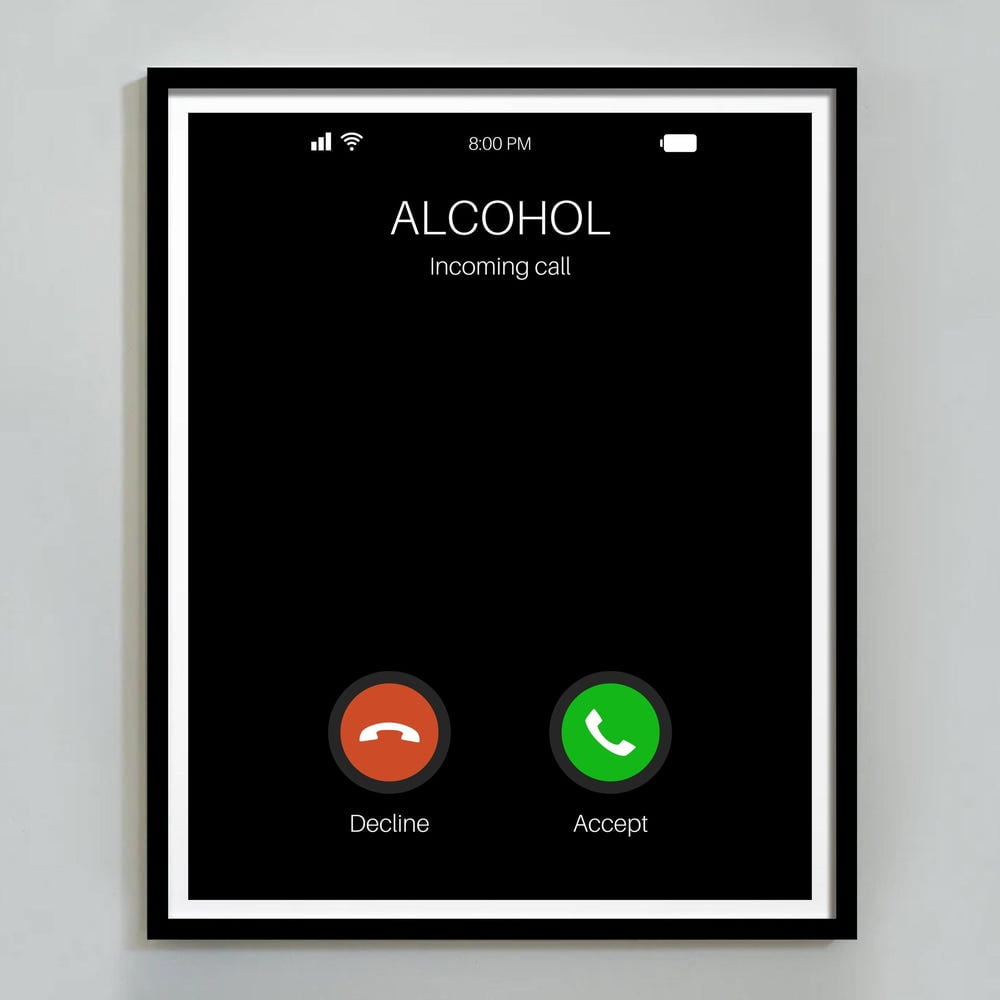 Alcohol Calling, Bar Cart Print, Trendy Wall Art, Alcohol Poster, Funny ...
