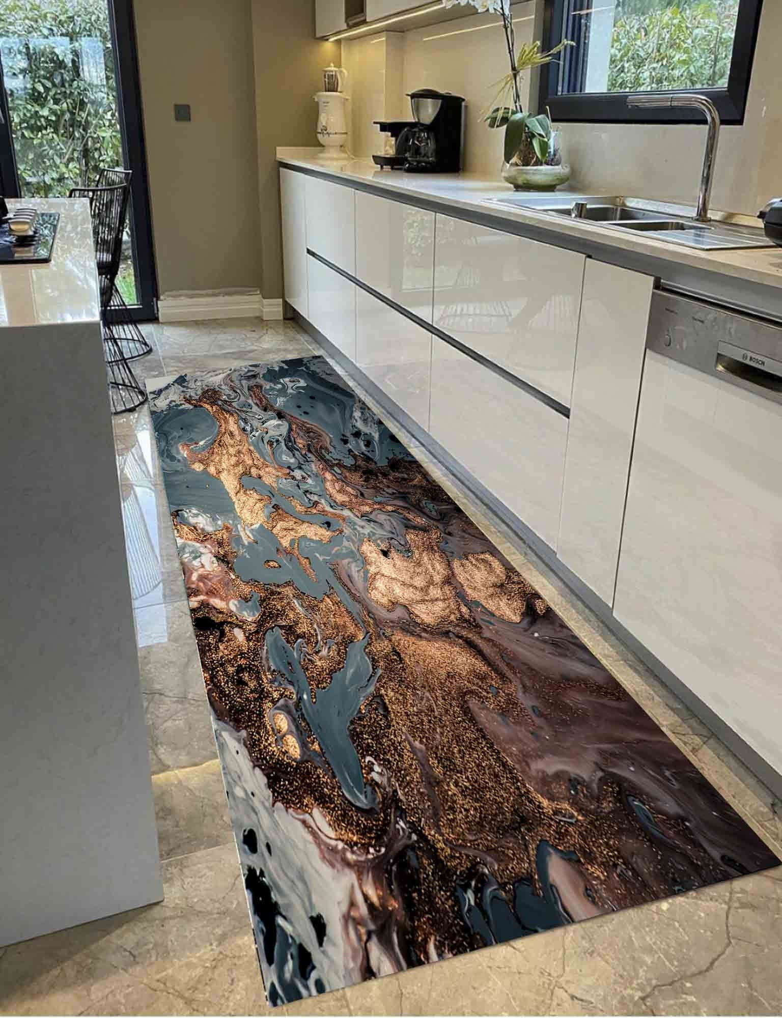 Alcohol Ink Rugs, Luxury Rugs, Shimmery Rug, Personalized Rugs, Hallway ...