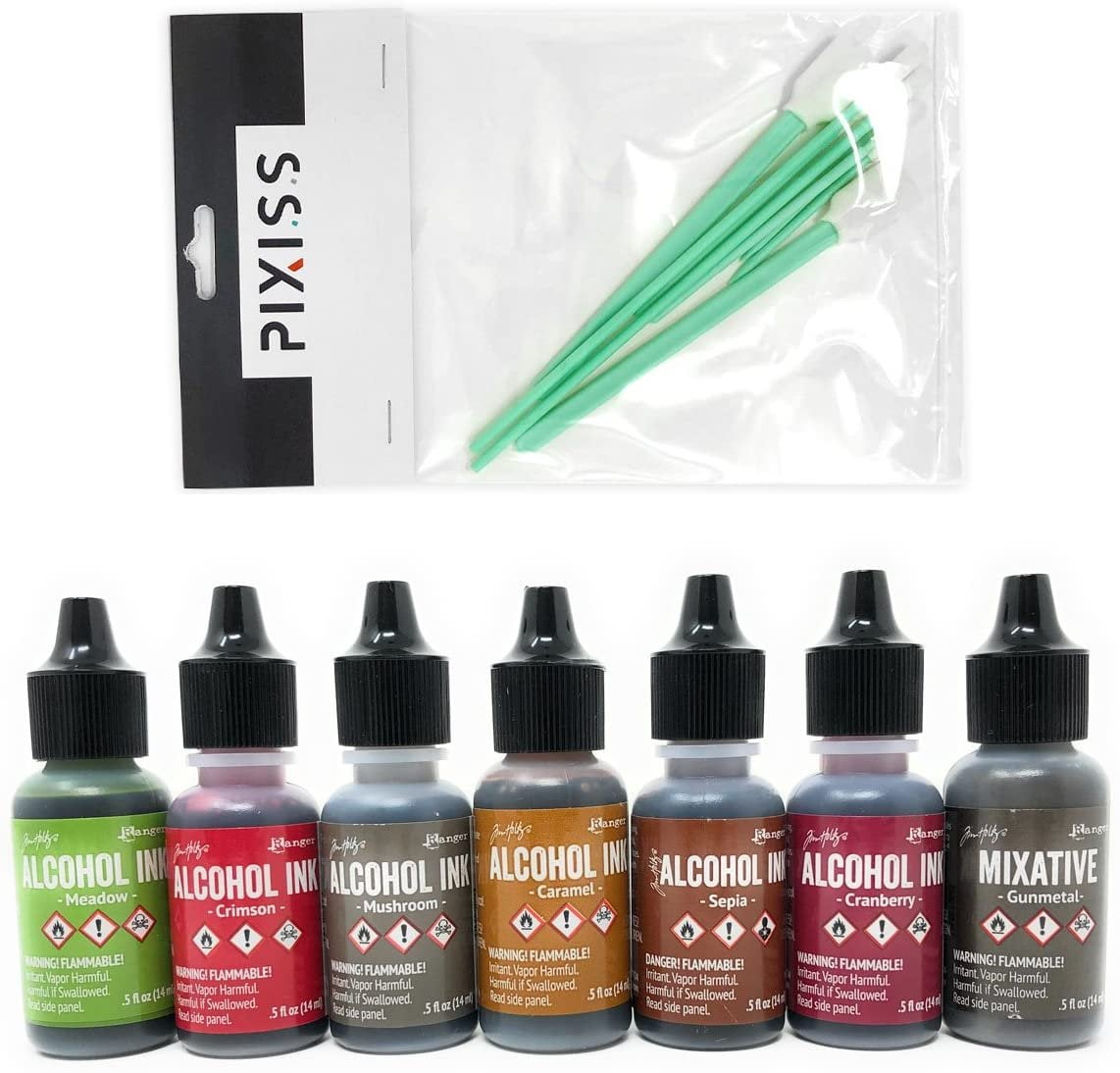 Alcohol Ink Set 7 Colors Collection of Ranger Tim Holtz Inks - Walmart.com