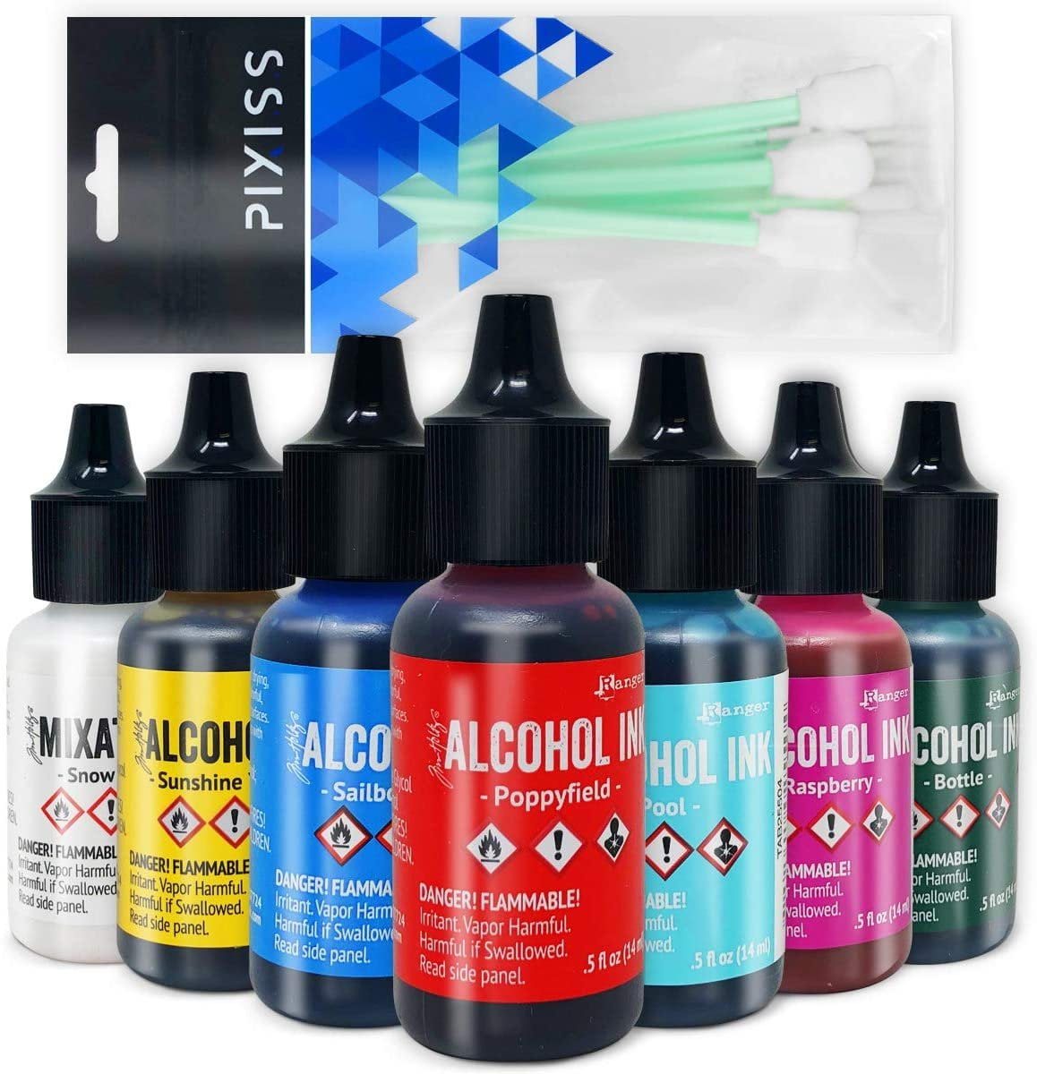 Alcohol Ink Set 7 Colors Collection of Ranger Tim Holtz Inks - Walmart.com