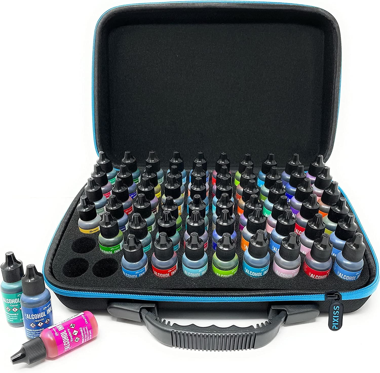 PIXISS Alcohol Ink Storage Case - For Round Bottles by Pixiss - Walmart.com