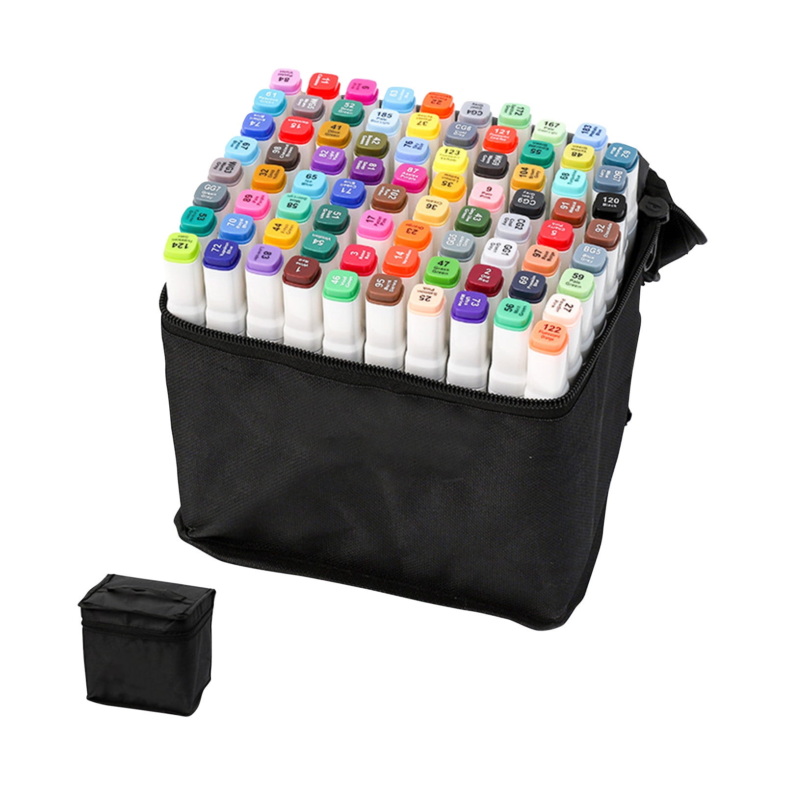 Alcohol Markers 120 Colors with Base Dual Tip Art Drawing Markers for ...
