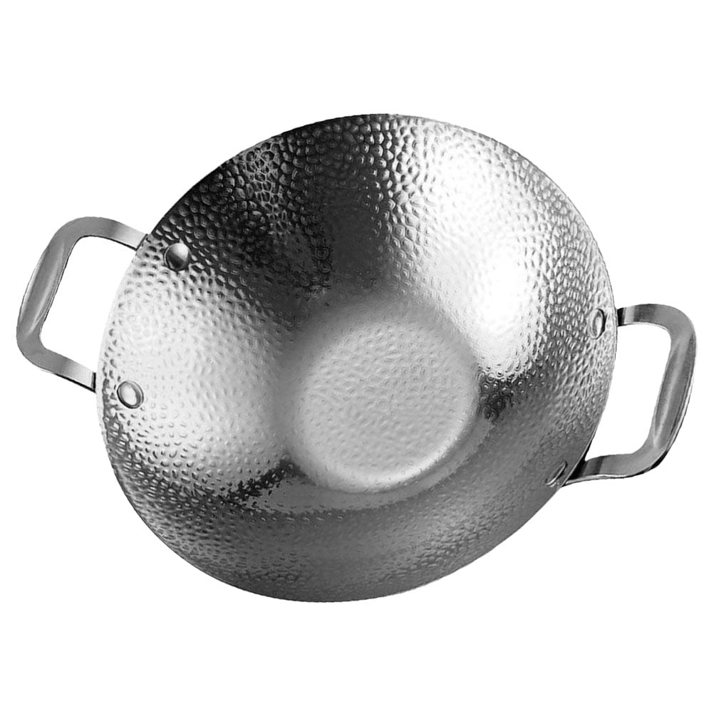 Alcohol Pot Griddle Pan Cooking Tool Stainless Cookware Wok Frying Pan ...