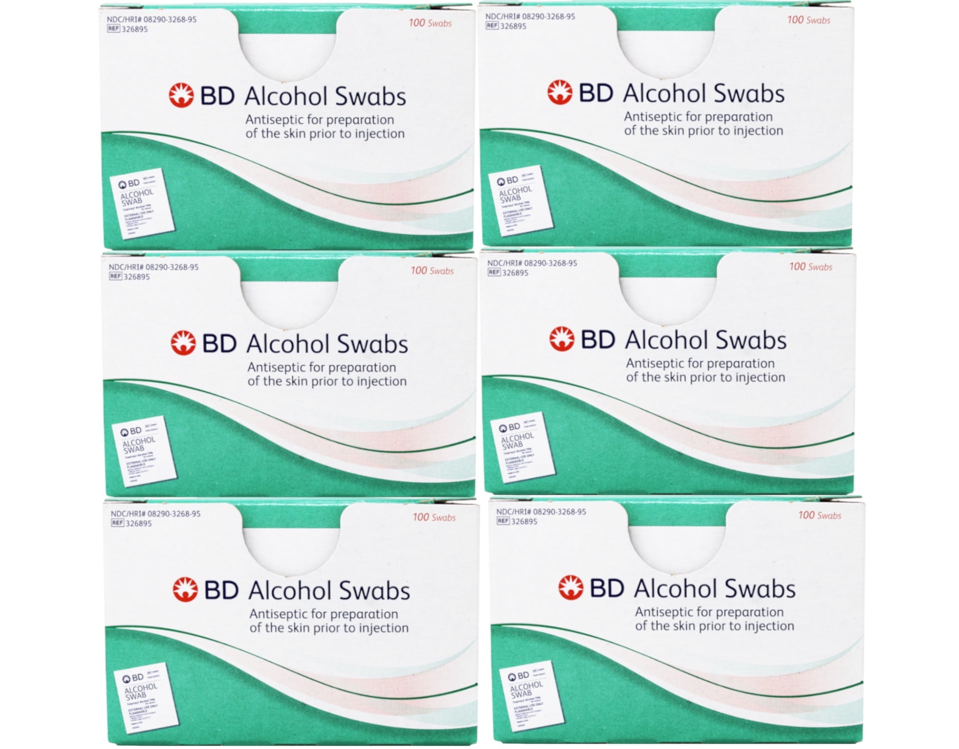 Alcohol Prep Pad BD Isopropyl Alcohol, 70% Individual Packet 1 X 3/4 ...