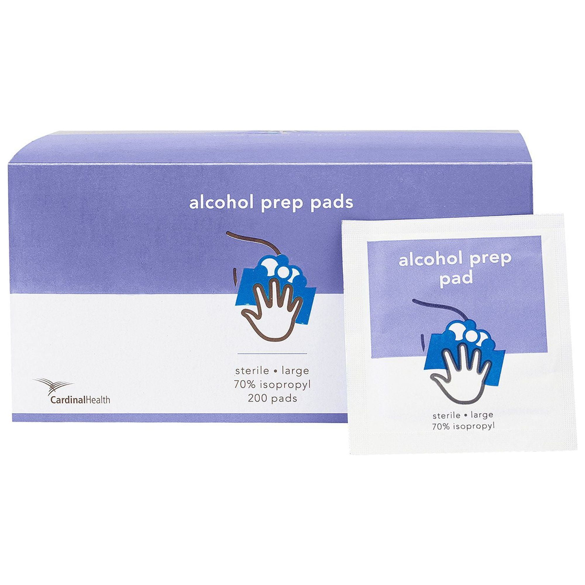 Cardinal Health™ Alcohol Prep Pad, 2-Ply Large Packaging: 4000 Case ...