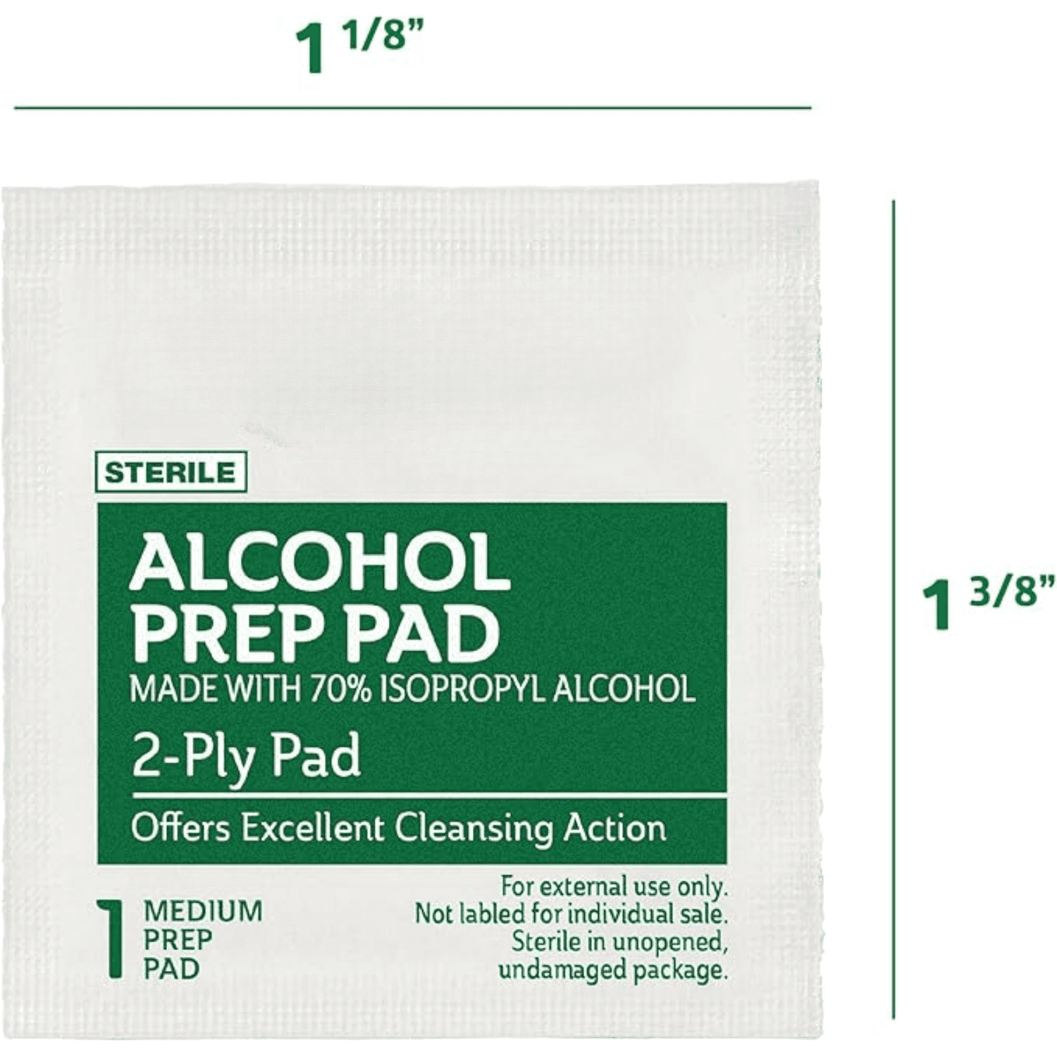 Alcohol Prep Pads (Pack of 4 Boxes) | 400 Pieces of Medium Isopropyl ...