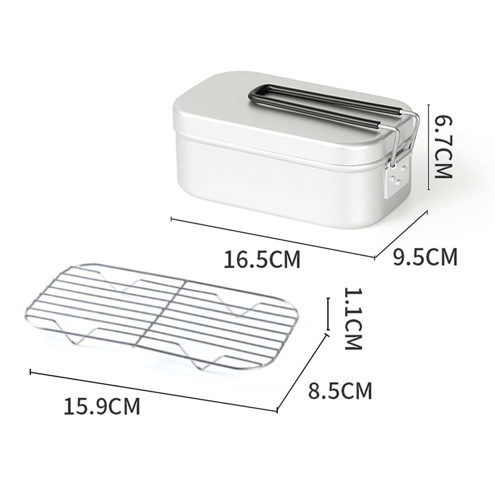 Alcohol Stove Lunch Box Steaming Rack for Combo Set Camping Bento Box ...