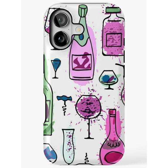 Alcohol Straightforward Bold Word Phone Case for iPhone 17 16 15 14 13 ...