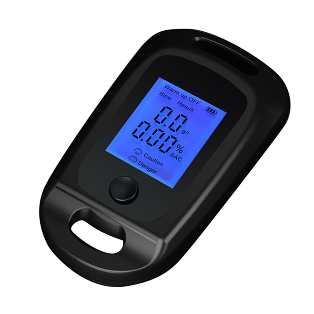 Alcohol Tester Digital Alcohol Detector LCD Display Breathalyzer Grade ...