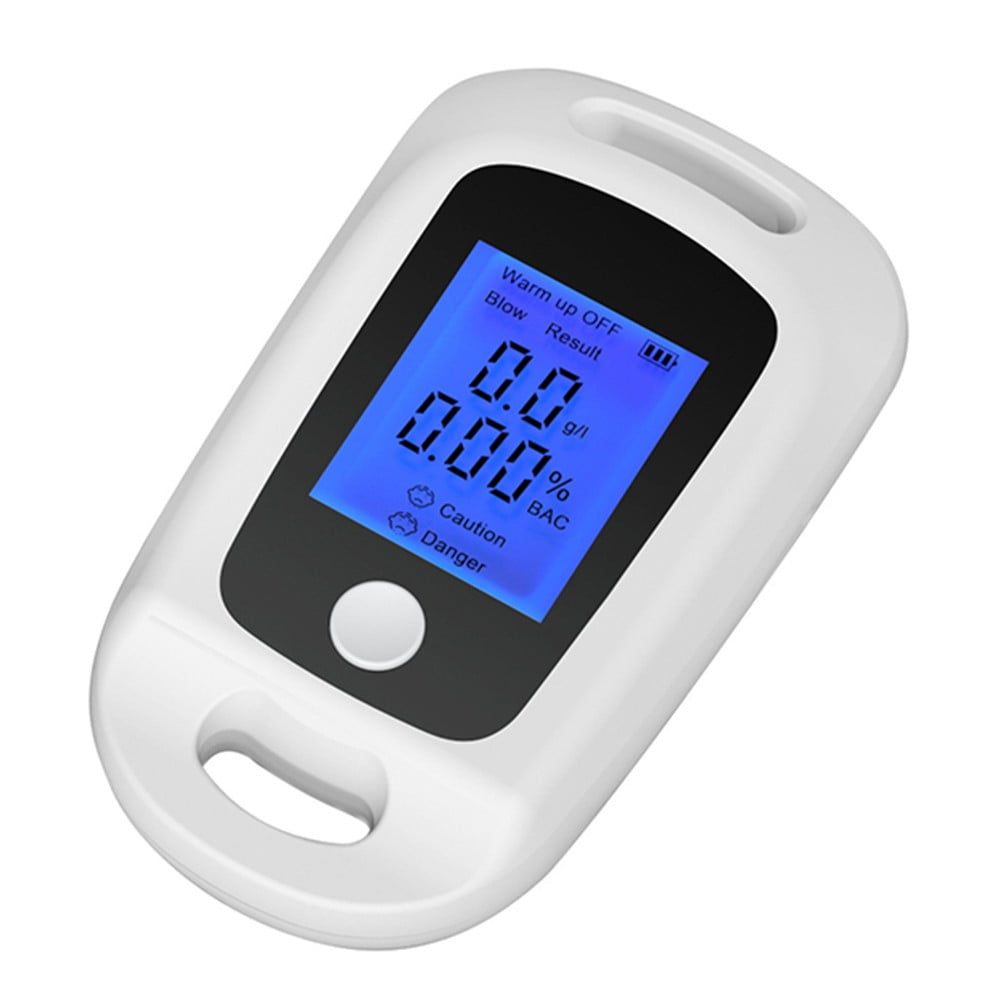 Alcohol Tester Digital Alcohol Detector LCD Display Breathalyzer Grade ...