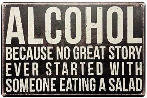 Tin Signs Unique Metal Bar Wall Plaque Decor Vintage Kitchen Tin Sign ...