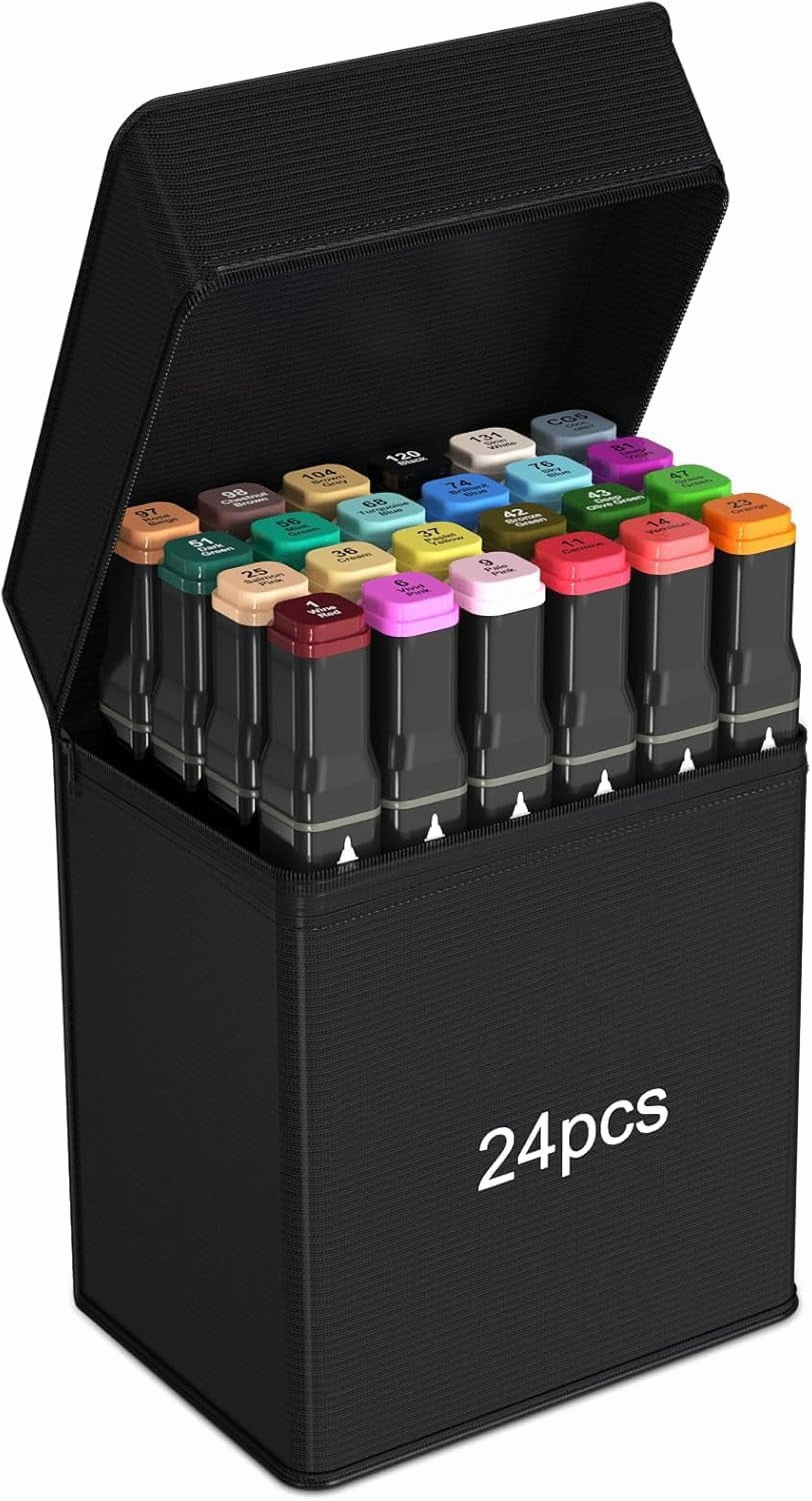 Alcohol marking, 24-color double brush head permanent artistic marking ...