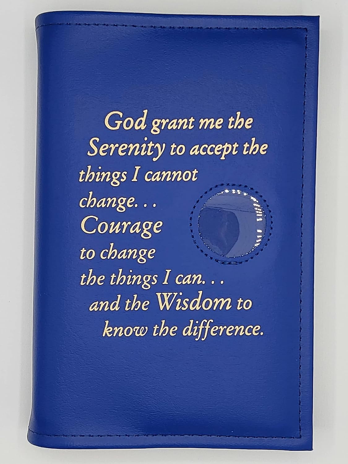Alcoholics Anonymous AA Big Book Cover Serenity Prayer & Medallion ...