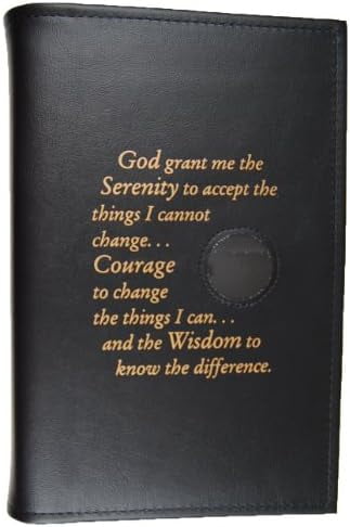 Alcoholics Anonymous AA Big Book LARGE PRINT Cover Serenity Prayer ...