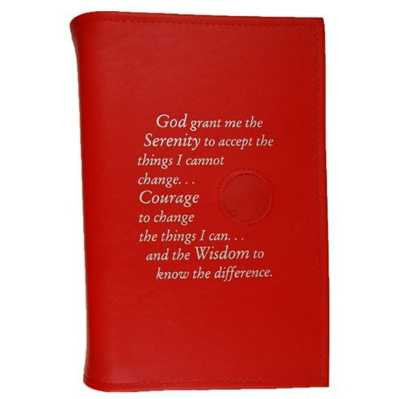 Alcoholics Anonymous AA Big Book LARGE PRINT Cover Serenity Prayer ...