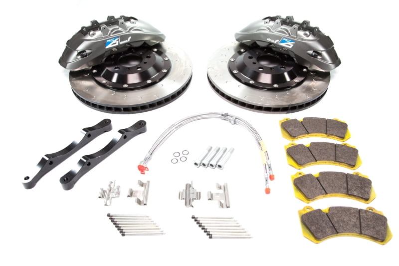 Alcon R35 Nissan GT-R Front Brake Kit with 6-Piston Grey Calipers and ...