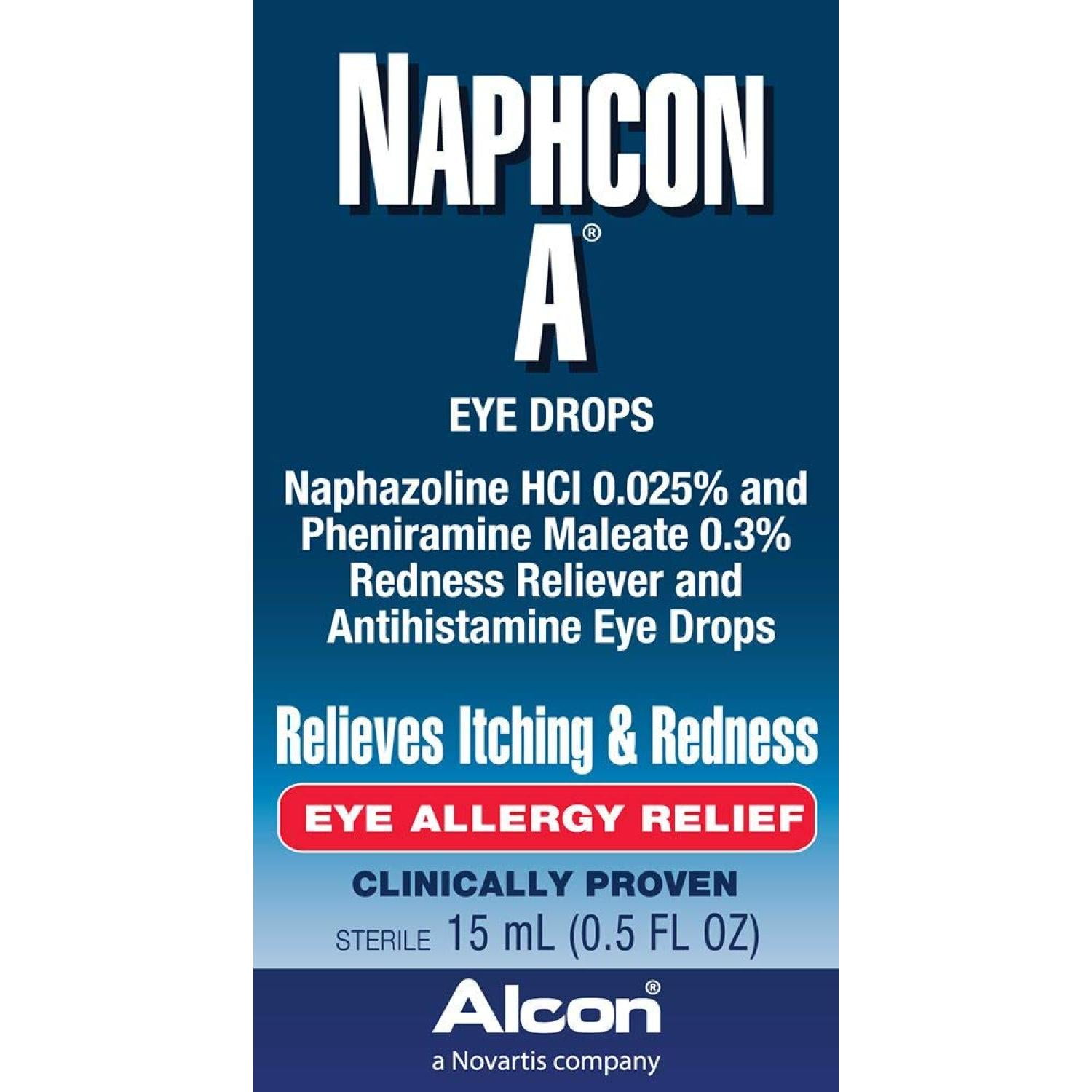 Alcon Naphcon Eye Drops, Allergy Relief 15 ml - Walmart.com
