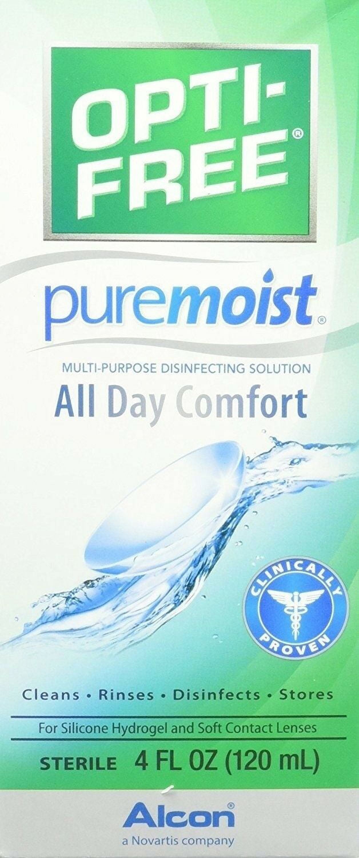 Alcon Opti-Free Puremoist Multi-Purpose Disinfecting Solution, 4 oz ...