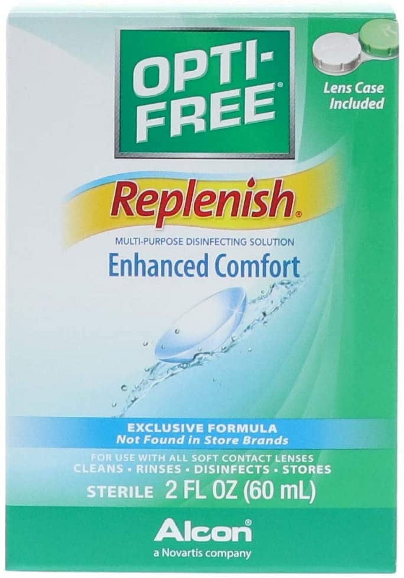 Alcon Opti-Free Replenish Multi-Purpose Disinfecting Solution - 2 Oz ...