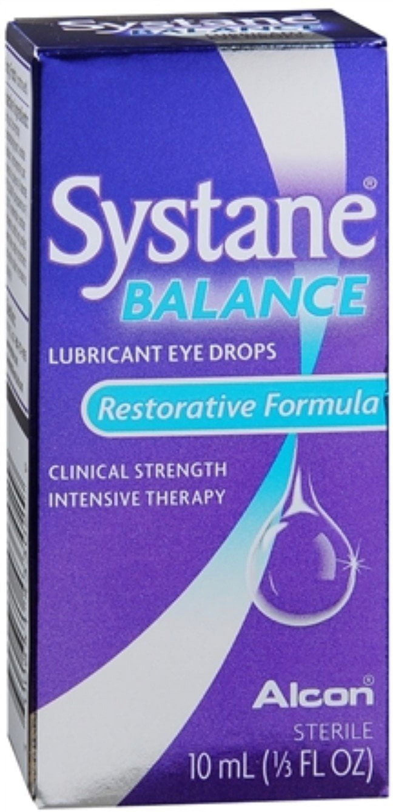 Alcon Systane Balance Lubricant Eye Drops, 0.33 fl oz (4 Pack) (Bundle ...
