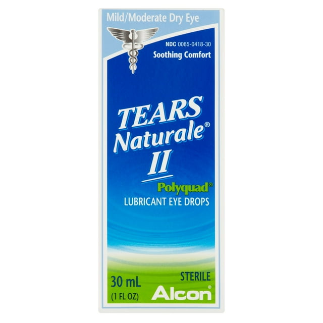 Alcon Tears Naturale II Polyquad Lubricant Eye Drops, 30 mL - Walmart.com