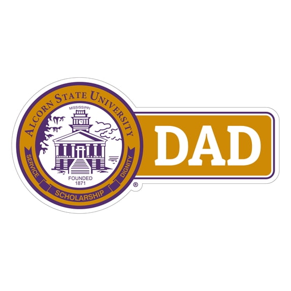Alcorn State Braves Proud Dad Die Cut Decal Officially Licensed ...