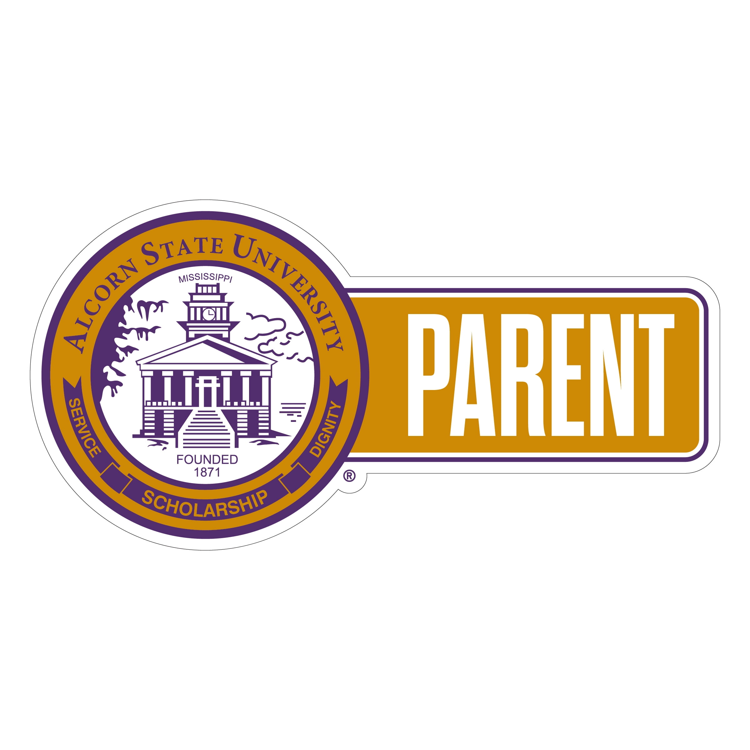 Alcorn State Braves Proud Parent Die Cut Decal Officially Licensed ...