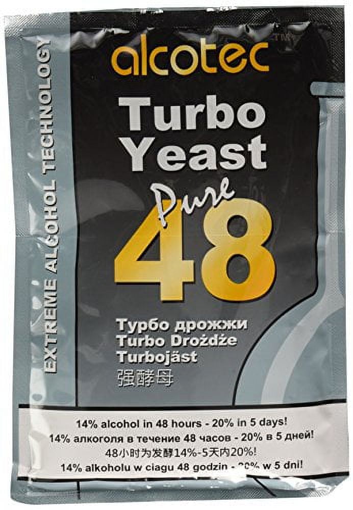 Alcotec 48 Hour Turbo Yeast, 135g (4 Packs) - Walmart.com