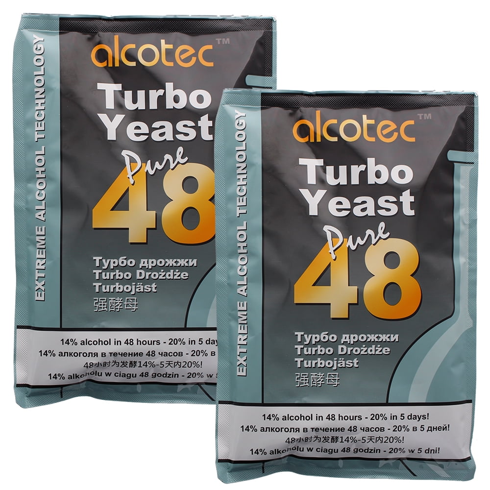 Alcotec Fast Alcohol 48-hour Turbo Yeast, Quick Brew, 135 grams (Pack ...