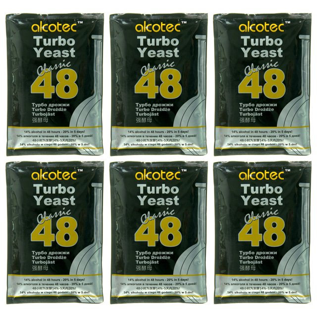 Alcotec Classic 48 Turbo Yeast | Brewers Yeast Powder | Wine Yeast for ...