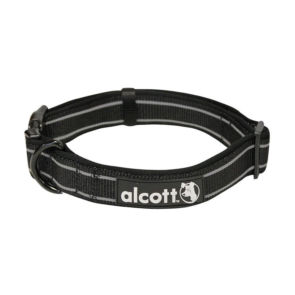 Alcott Essential Adventure Dog Collar Small Black - Walmart.com