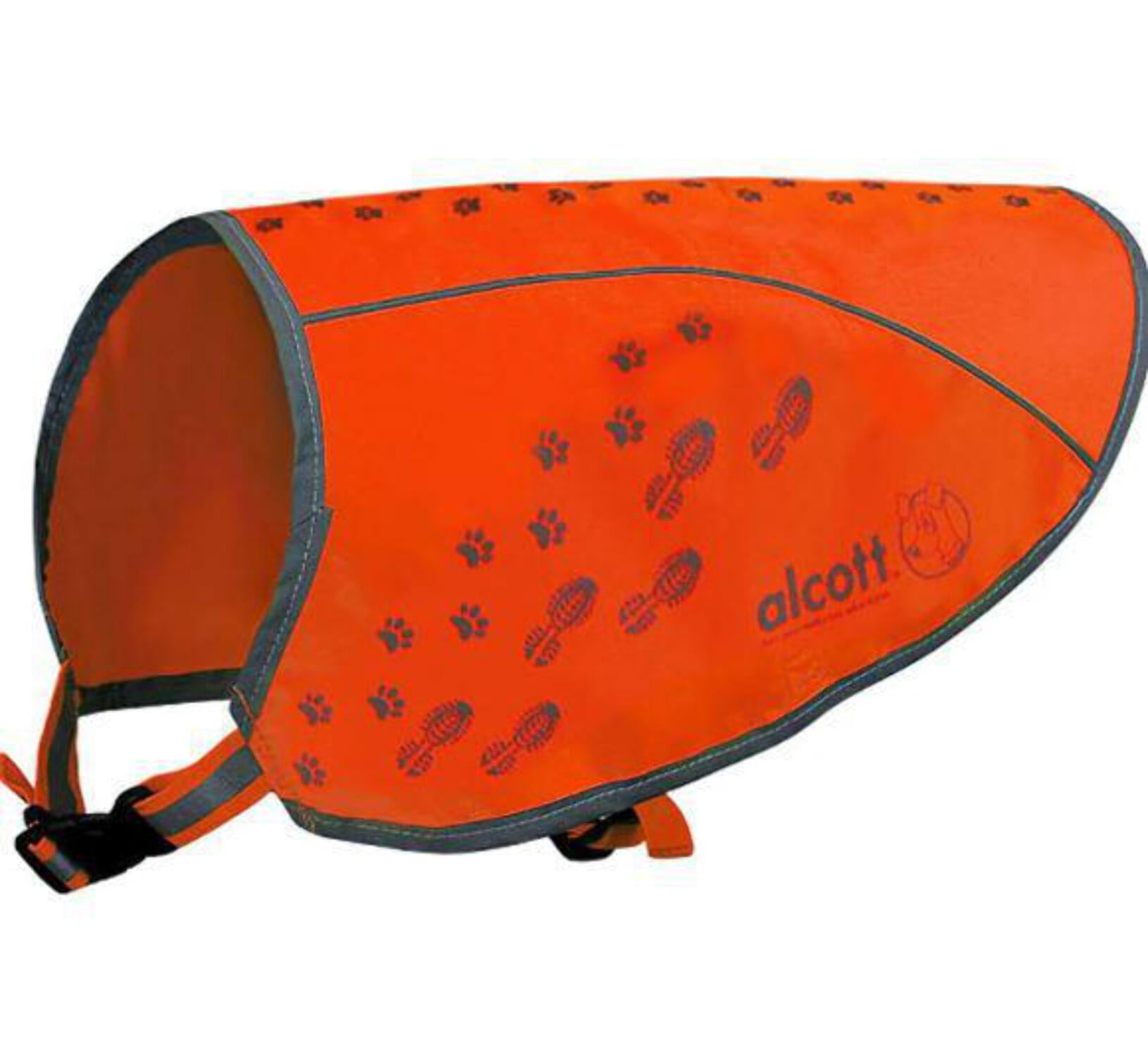 Alcott Visibility Dog Vest with Reflective Trim, Neon Orange MD ...