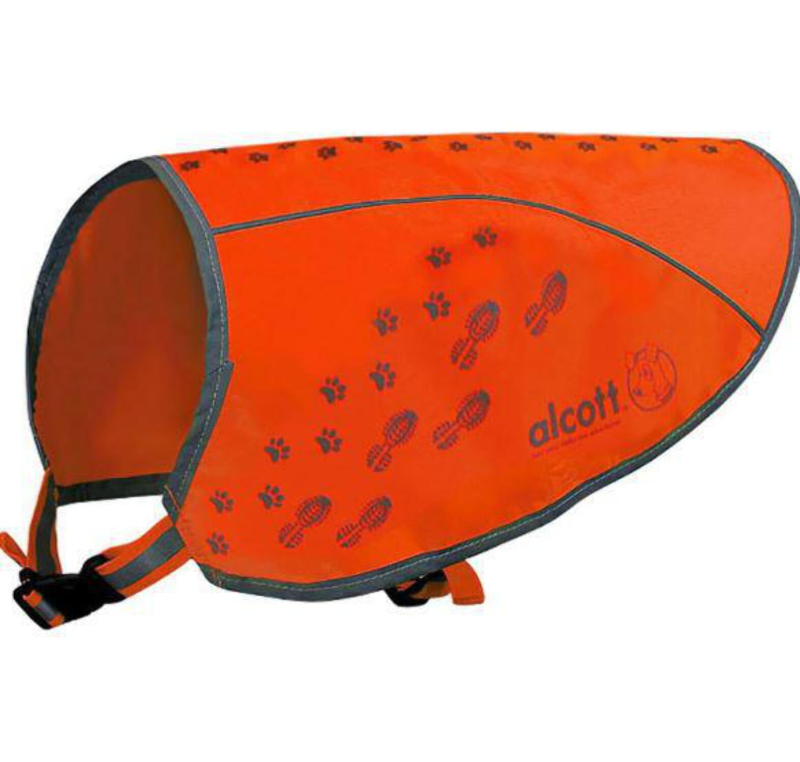 Alcott Visibility Dog Vest with Reflective Trim, Neon Orange, SM ...