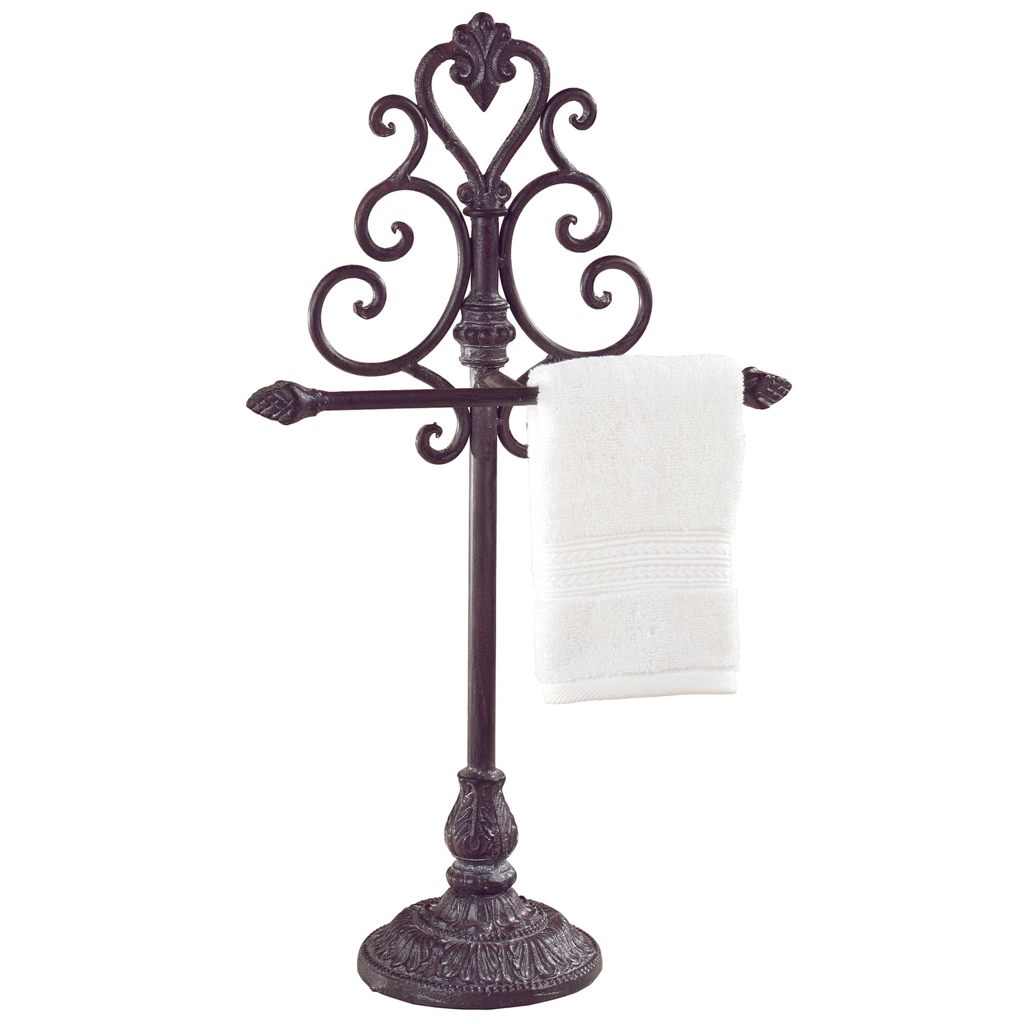 Aldabella Tuscany Slate Towel Stand/Jewelry Holder 13"W x 7"D x 21"H ...